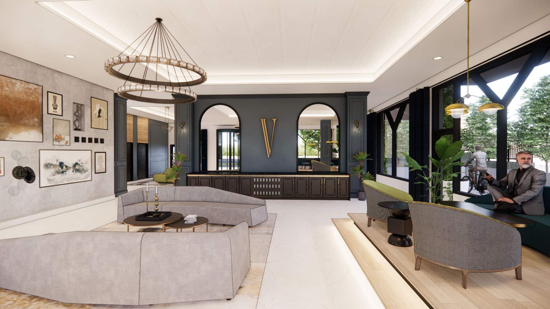 The V Multi-Family Home Design | Interior Design Portfolio